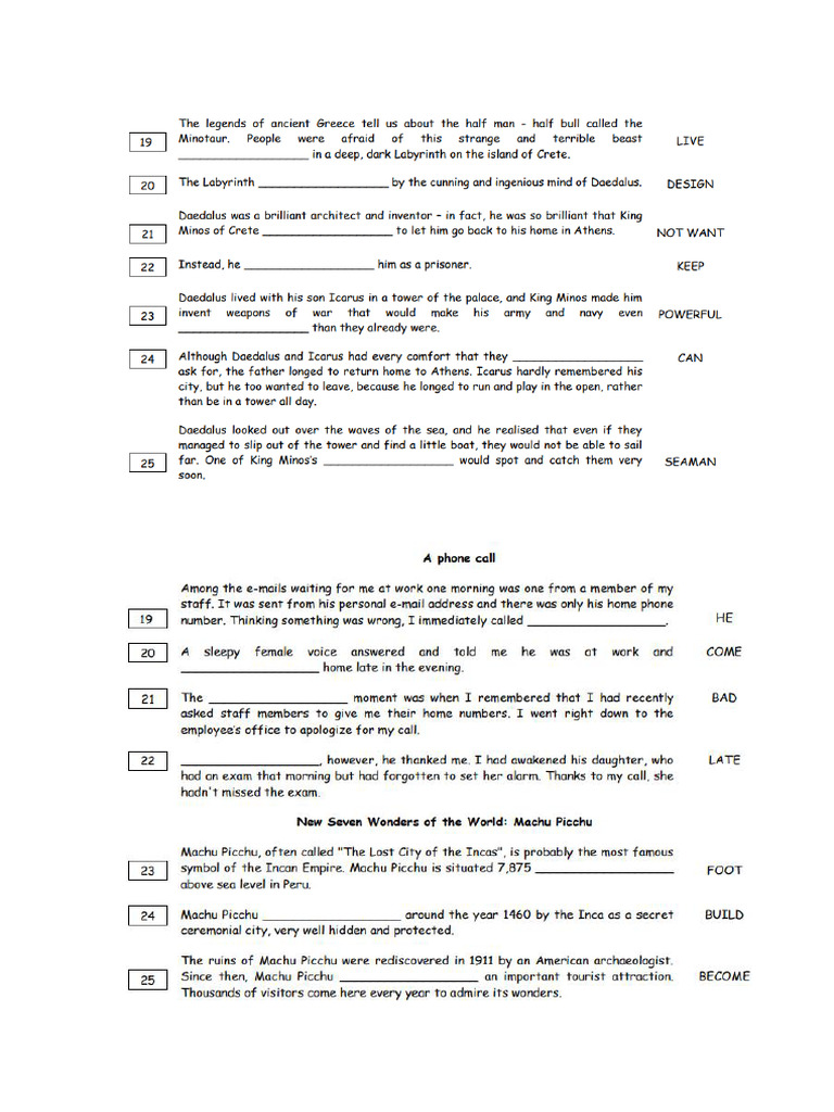 Grammar Section Practice | PDF