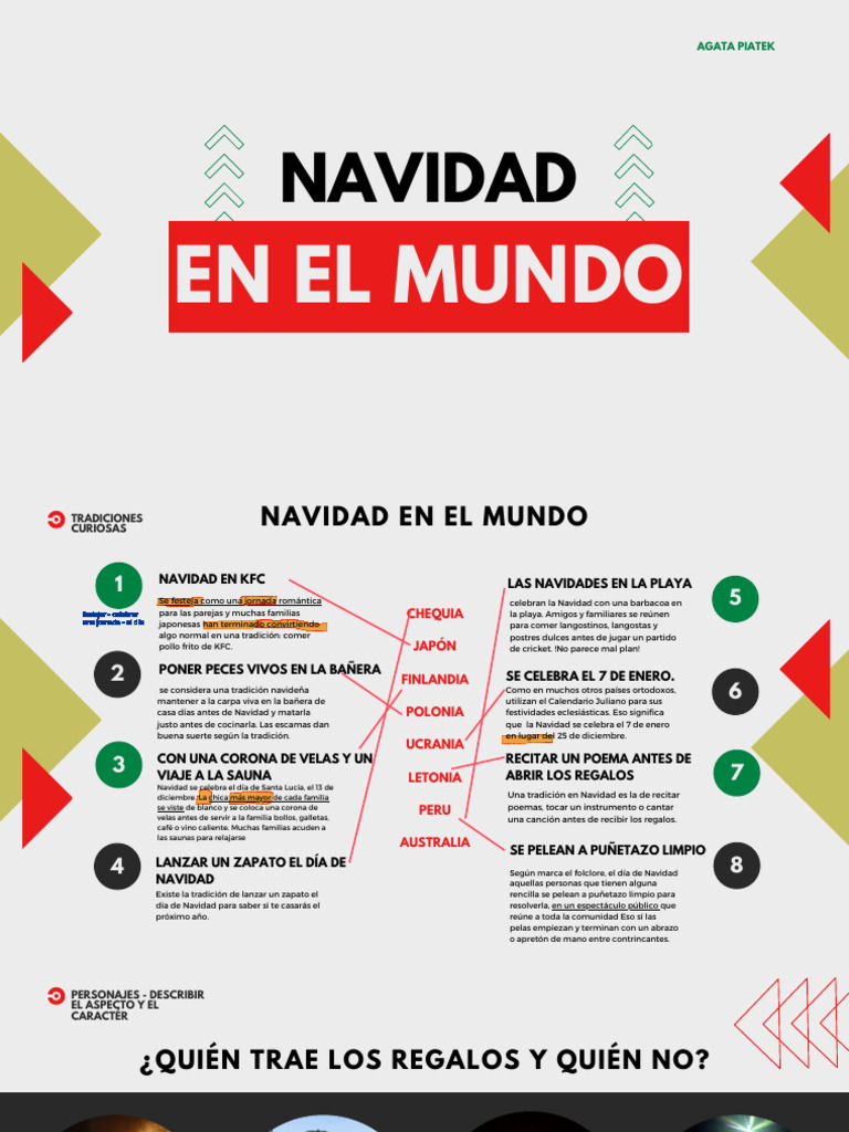 Tradiciones Navideñas del Mundo | PDF | Navidad | Tradiciones navideñas