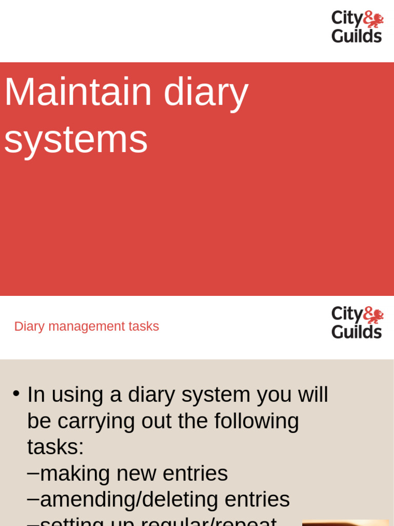 Effective Diary Management Practices | PDF