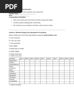 9-Point Hedonic Scale Evaluation Guide | PDF