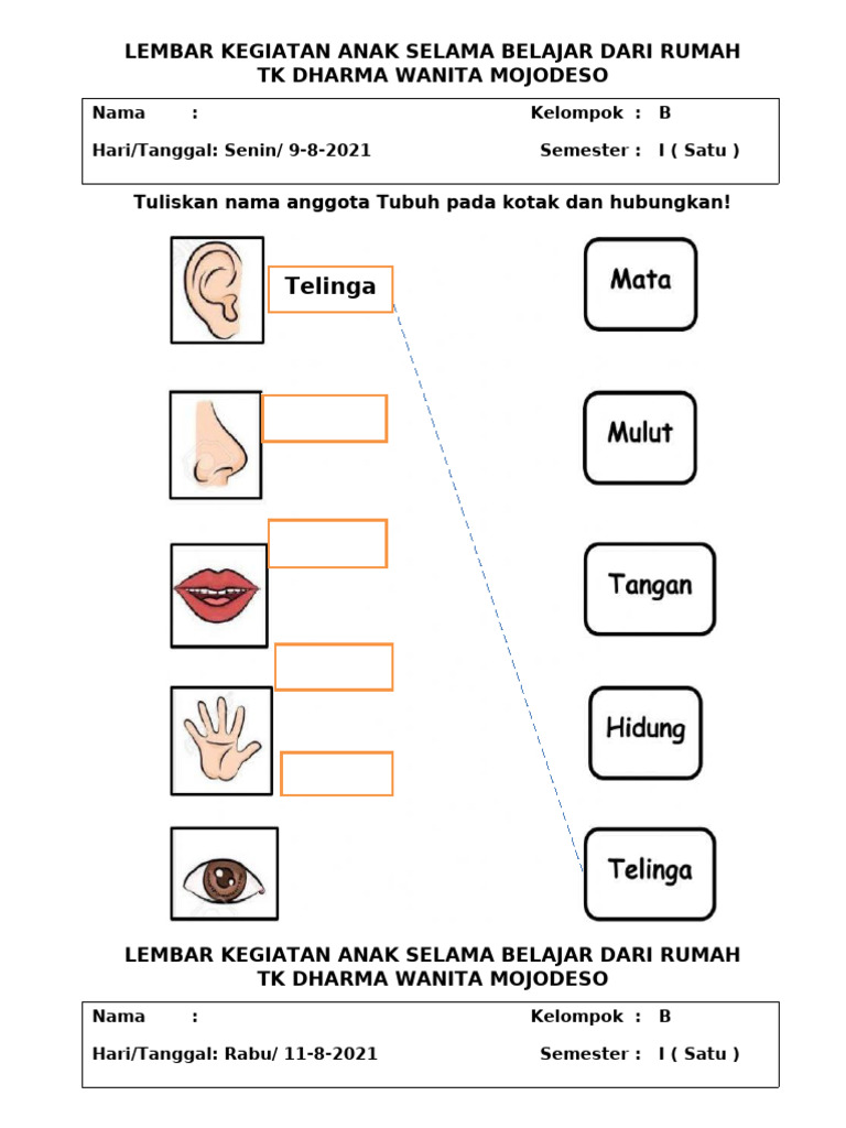 Lka Tk b Tema Diri Sendiri | PDF