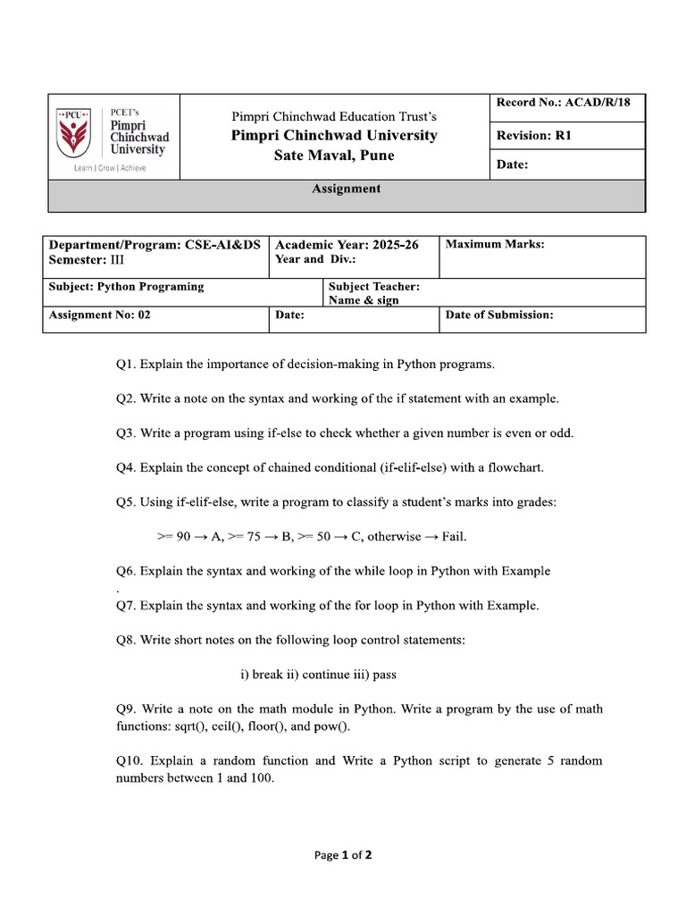 Assingment - 2 | PDF
