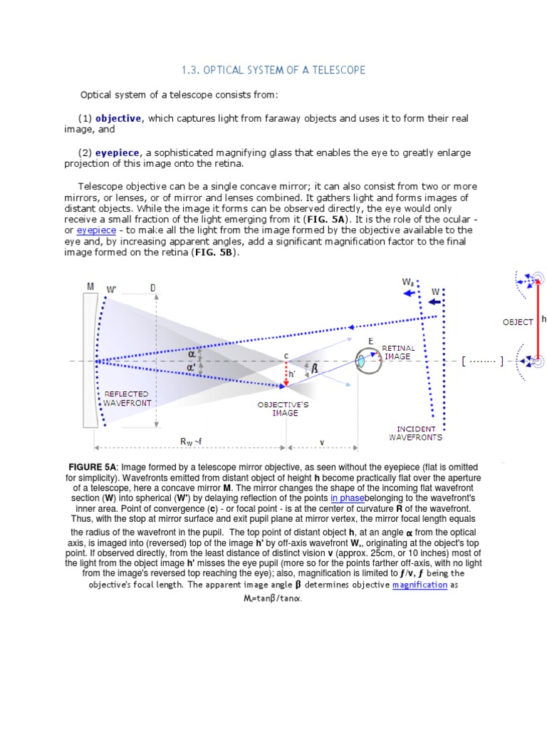 1.3. Optical System of A Telescope: Objective | PDF | Lens (Optics ...