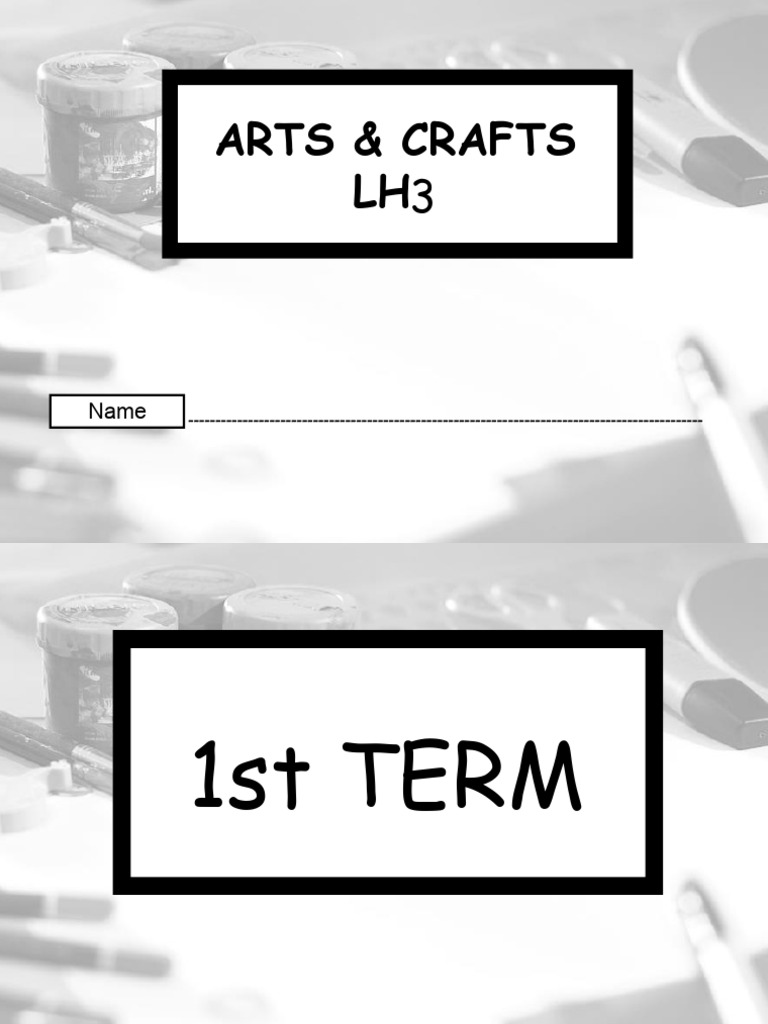 Arts & Crafts 5 (1st Term) | PDF