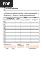 BADAC FORM - Document Transmittal Form | PDF