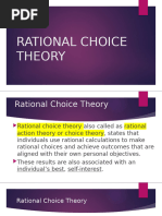 HUMSS 11 - (DISS) Rational Choice Theory | PDF