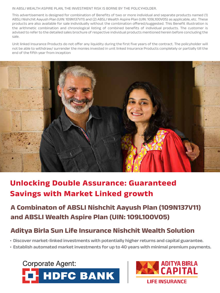 ABSLI Nishchit Wealth Solution Overview | PDF | Insurance | Life Insurance