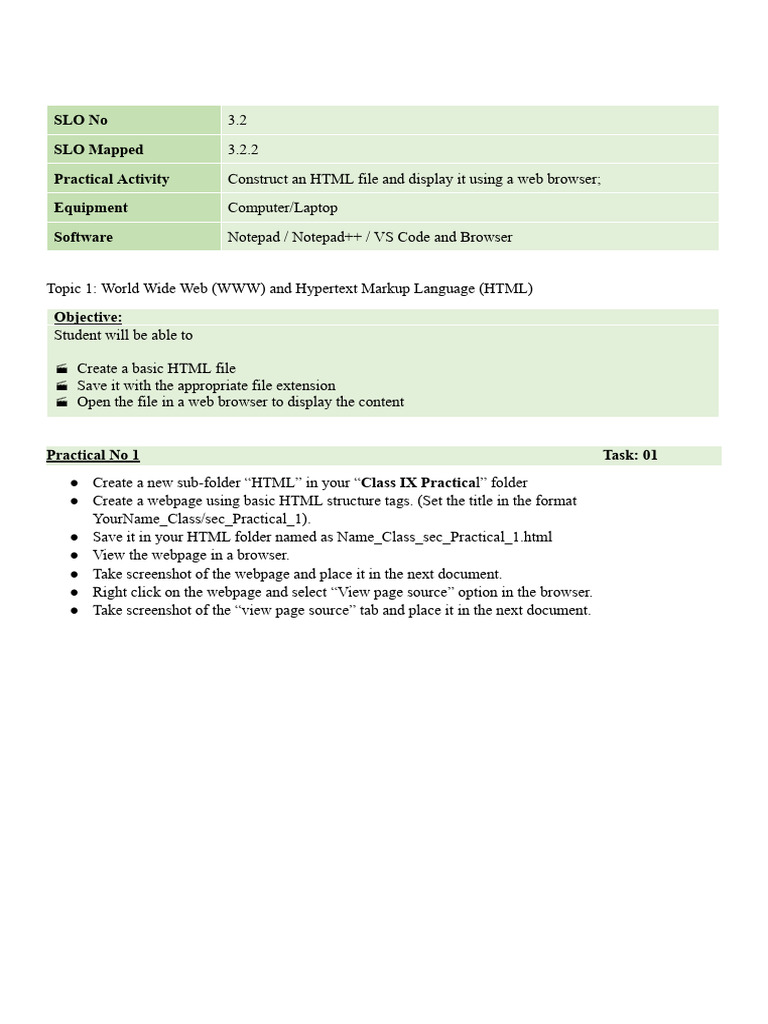 Practical 1 | PDF