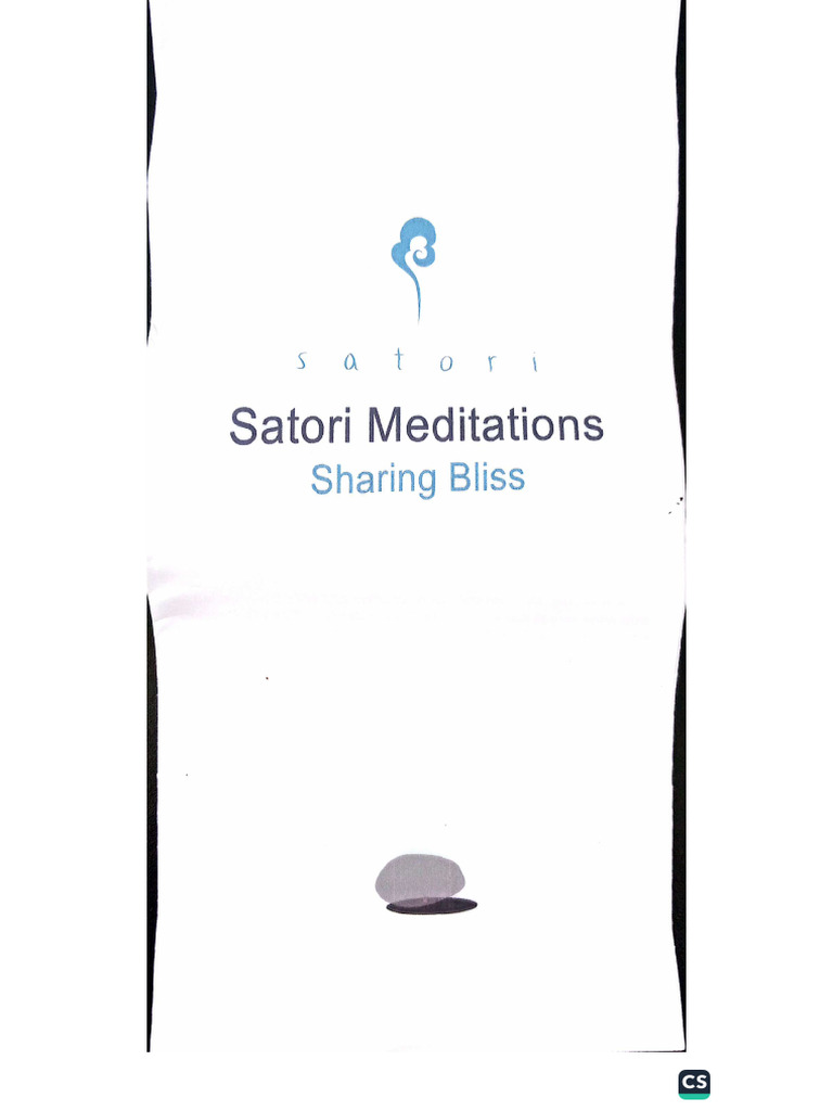 Satori Meditation | PDF