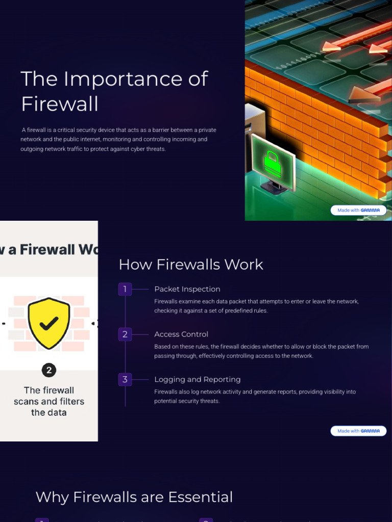 Importance of Firewalls for Network Security | PDF