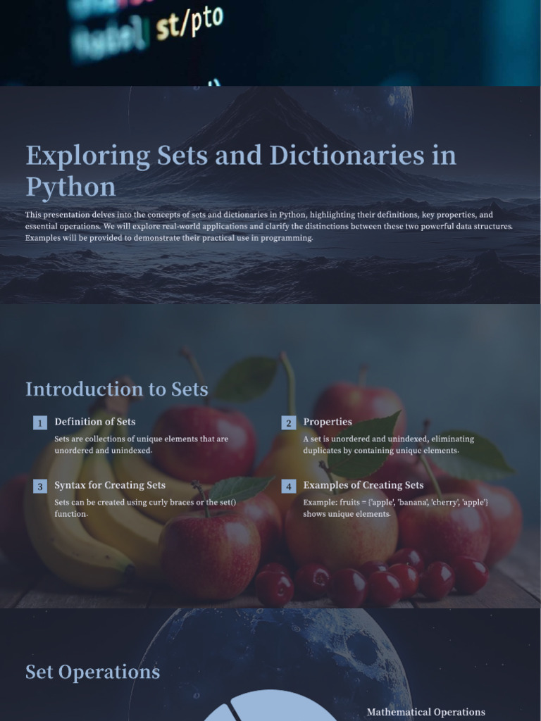 Exploring Sets and Dictionari... | PDF | Python (Programming Language ...