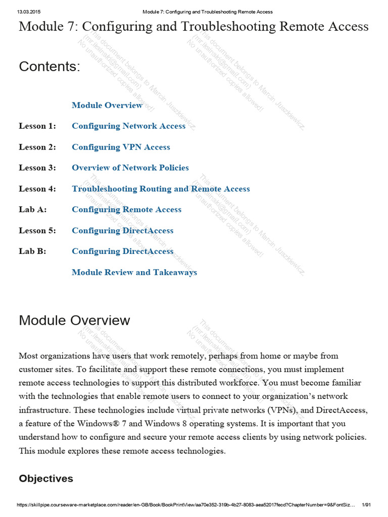 Configuring NPS for Remote Access | PDF | Computer Network | Virtual ...