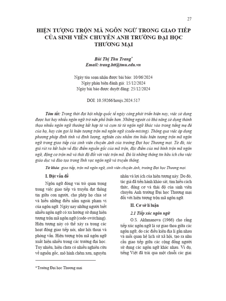 Code Switching | PDF