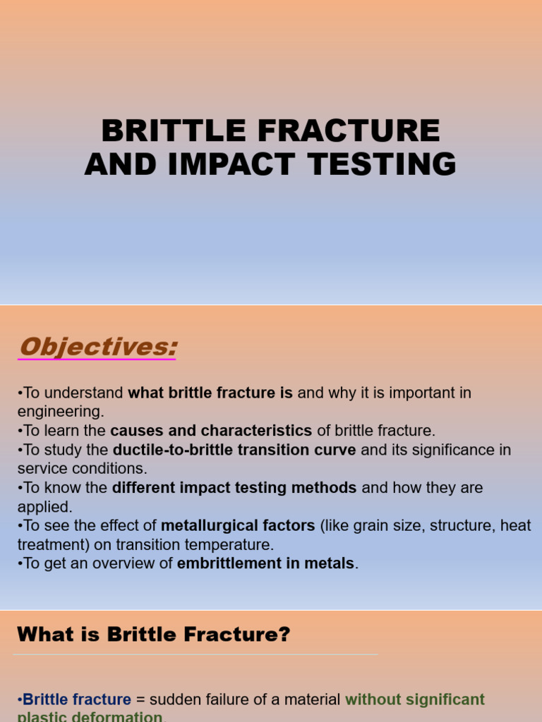 Understanding Brittle Fracture Testing | PDF | Ductility | Fracture