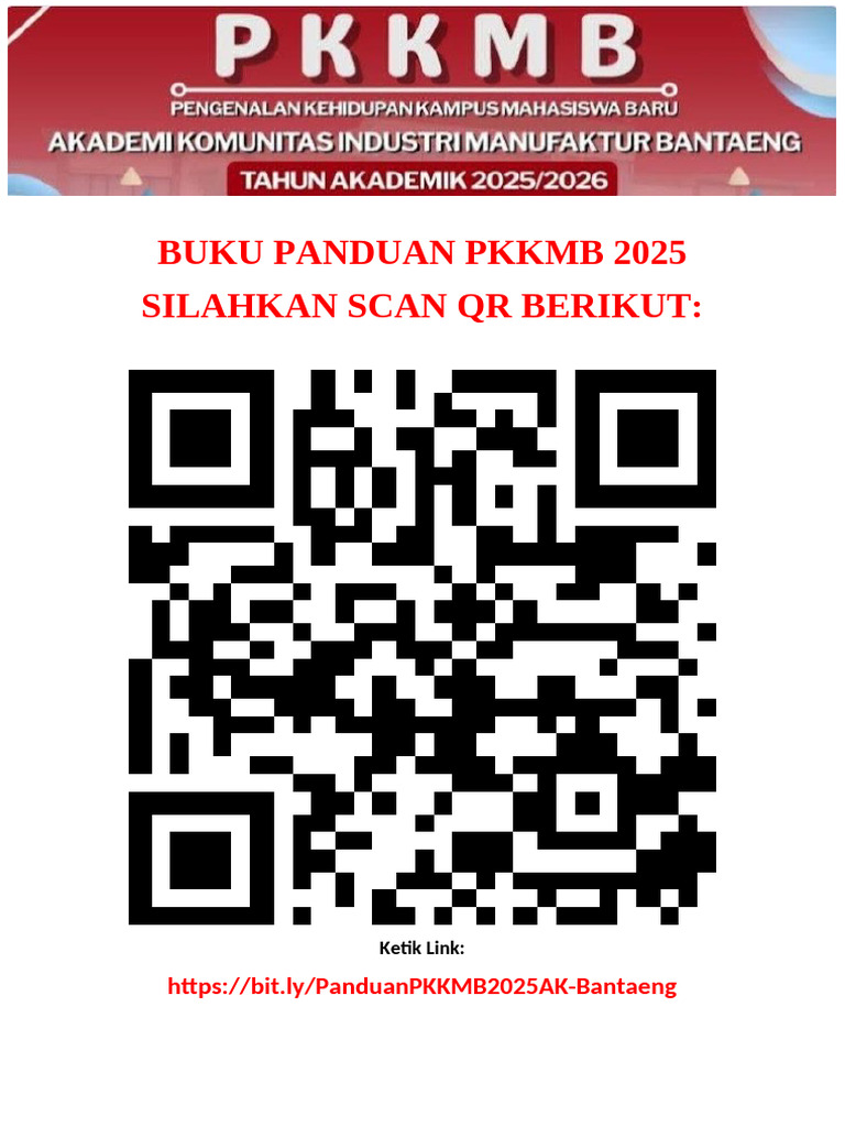 QR Buku Panduan PKKMB 2025 | PDF