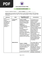 Sample Ncoi For Tiii Applicant | PDF | Lesson Plan | Learning