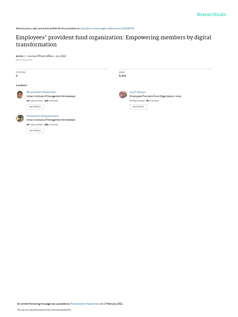 Social Security India Paper | PDF | Business