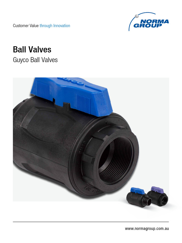 Guyco Ball Valve Specifications Guide | PDF | Valve
