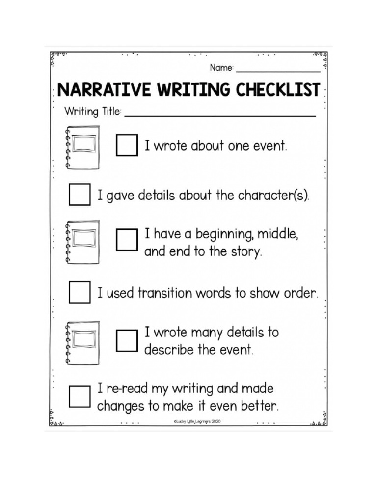 Narrative Checklist | PDF