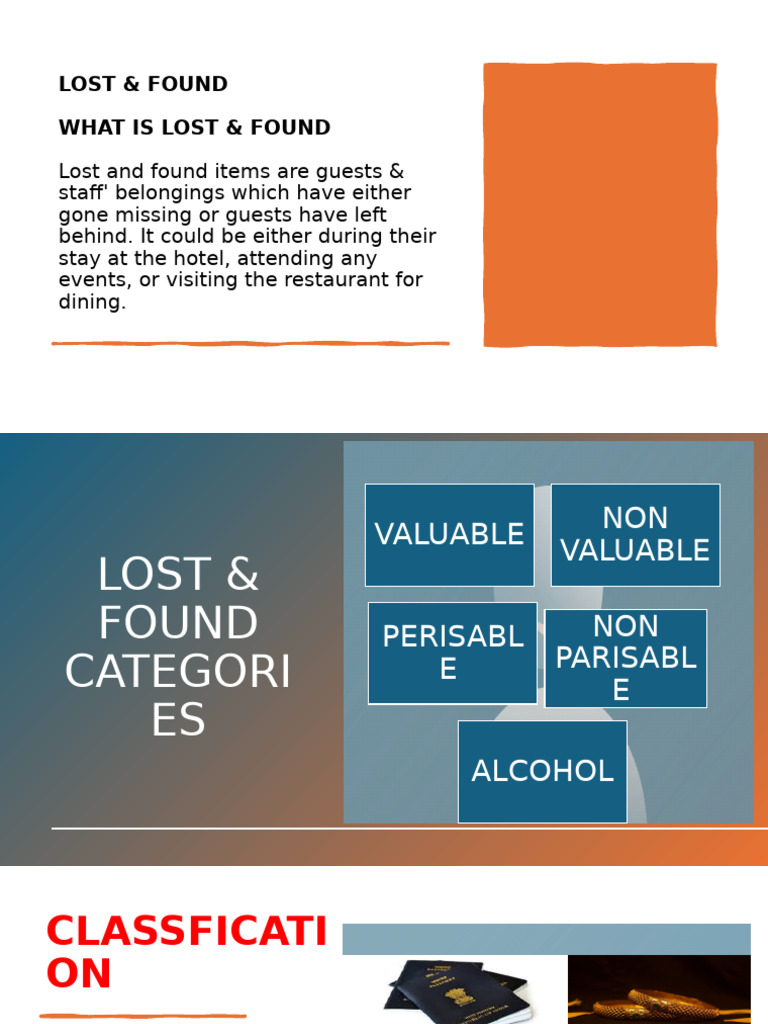 Hotel Lost and Found Procedures | PDF