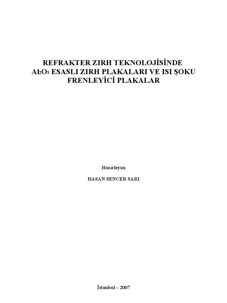 Zırh Refrakter | PDF
