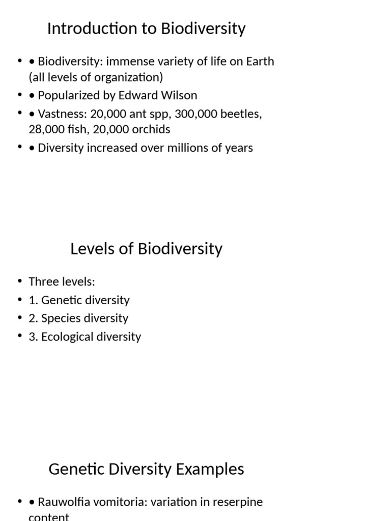 Biodiversity and Conservation | PDF | Biodiversity | Conservation Biology