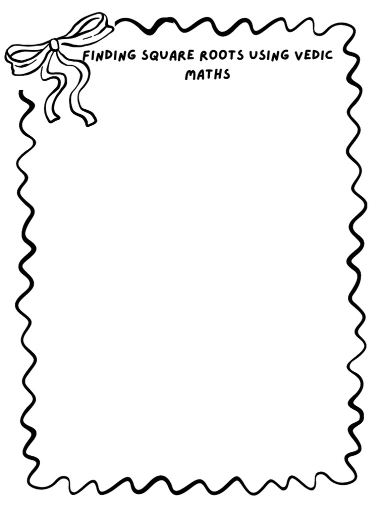 Simple Line Doodles Page Border | PDF