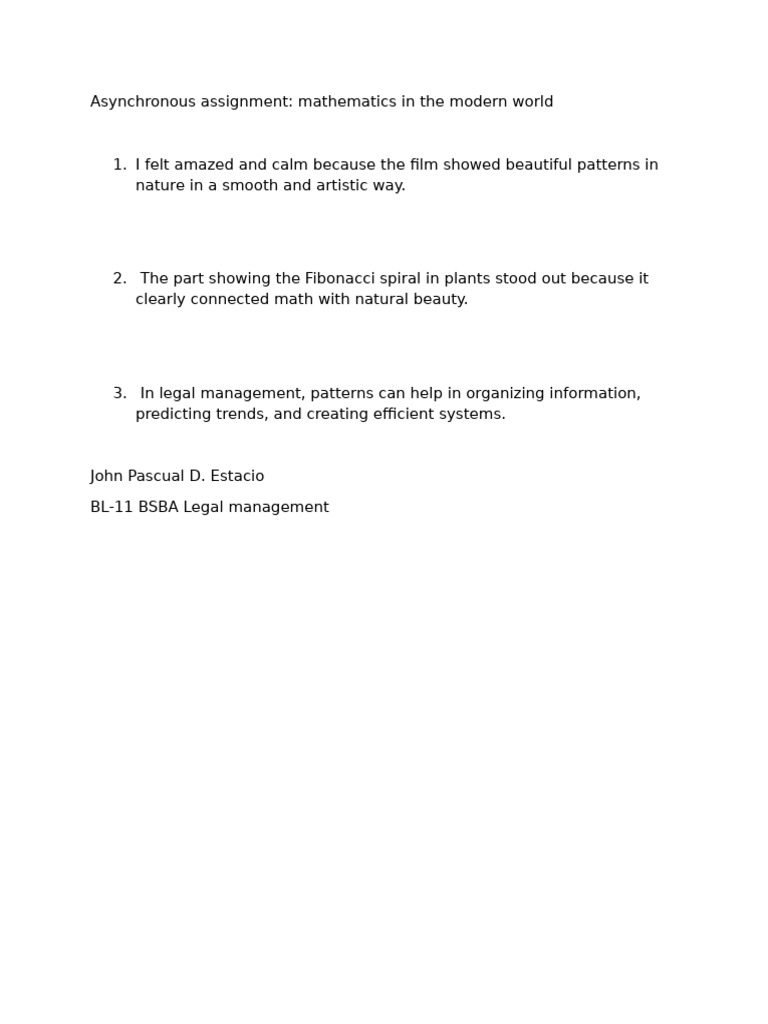 Assignment Mathematics | PDF