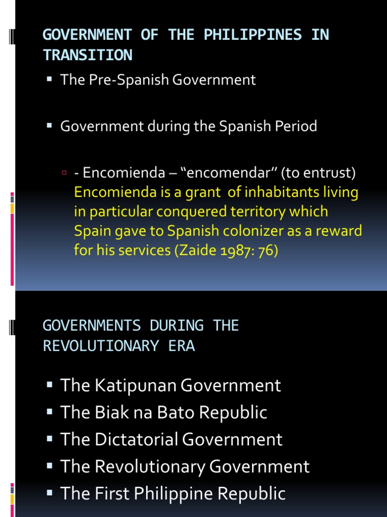 Government of The Philippines in Transition | PDF