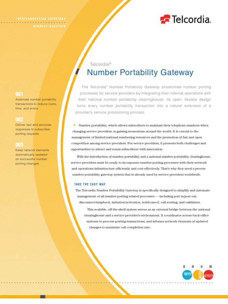 Number Portability Gateway | PDF | Computer Network | Gateway (Telecommunications)