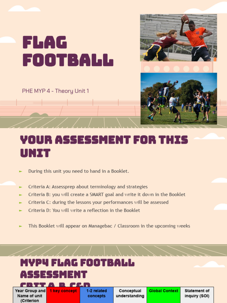 25 MYP4 Flag Football Full Unit | PDF | Goal Setting