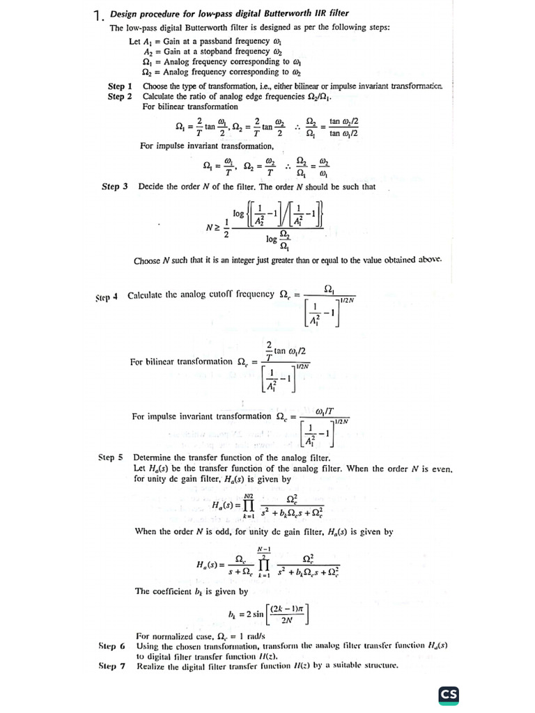 DSP Unit-3 Solution | PDF