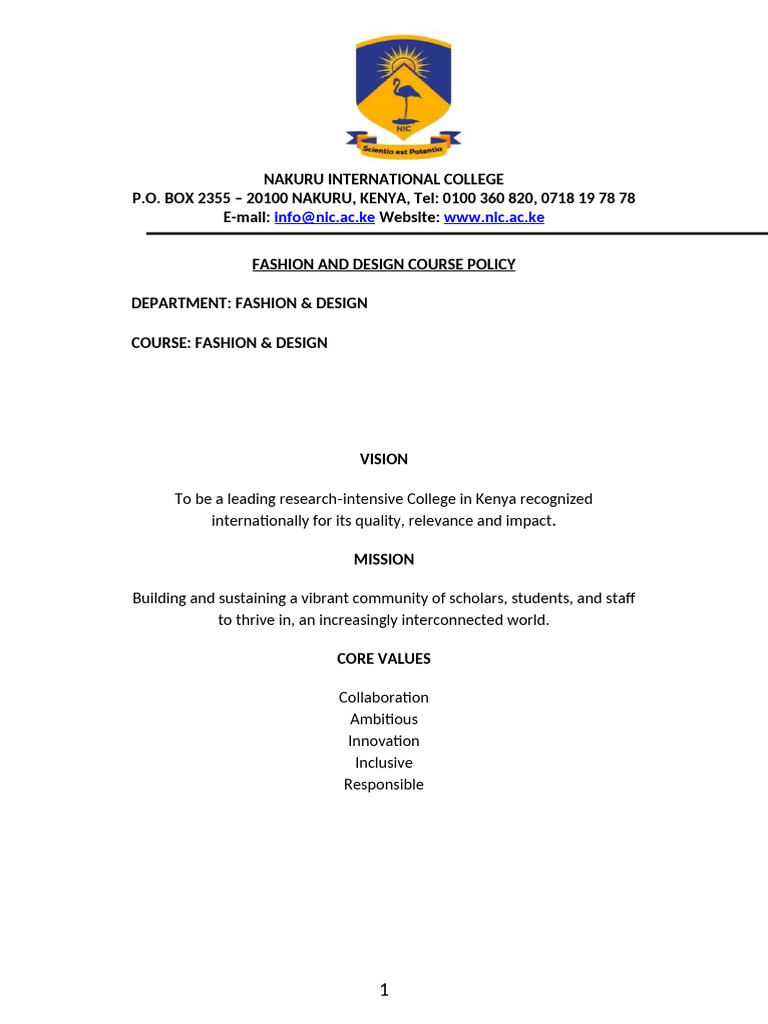 Fashion & Design Course Communication Skills | PDF | Textiles | Clothing