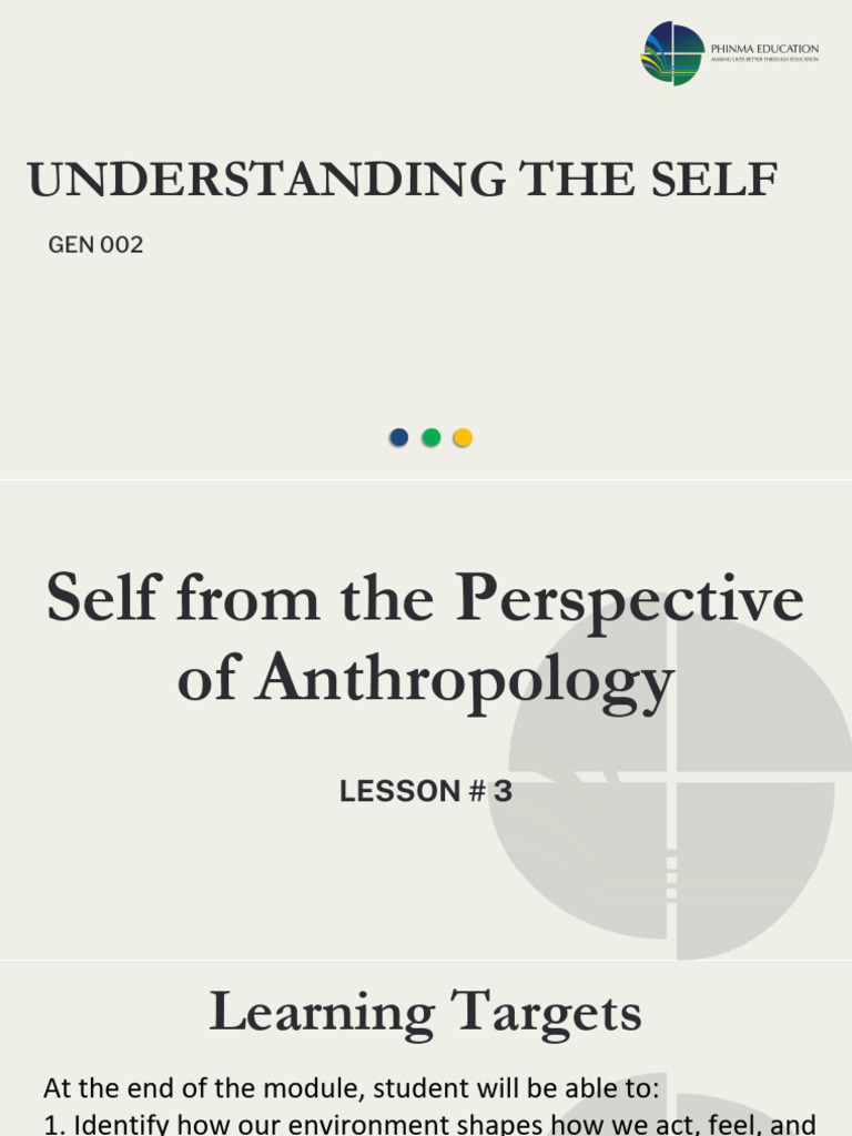 Gen 002 Lesson # 3 | PDF | Institution | Identity (Social Science)