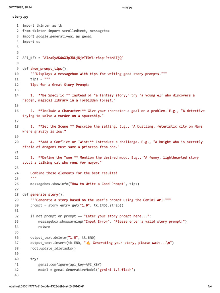Story Generator | PDF