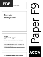 ACCA AFM Essential Formula Sheet | PDF