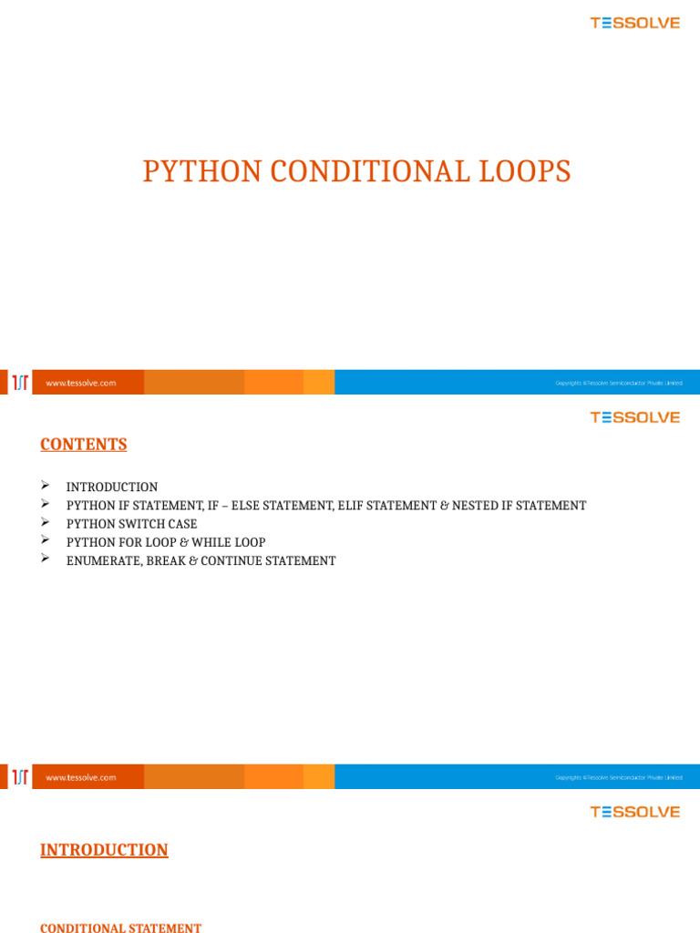 PYTHON Conditional Loops | PDF | Control Flow | Mathematical Logic