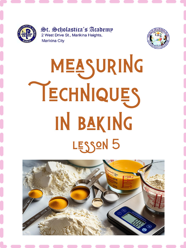Essential Measuring Techniques in Baking | PDF | Teaspoon | Baking
