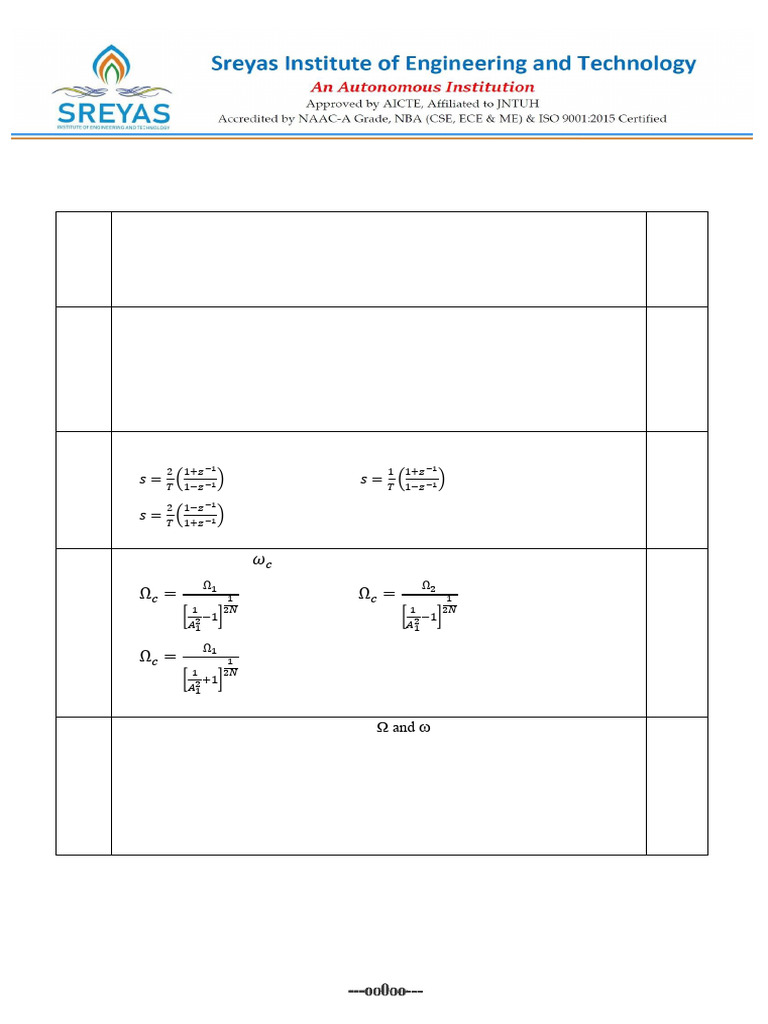 DSP CIE-II Objective QB With Solutions | PDF | Filter (Signal Processing) | Control Theory