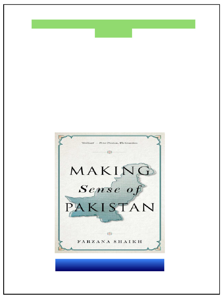 Making Sense of Pakistan Farzana Shaikh Full Digital Chapters | PDF ...