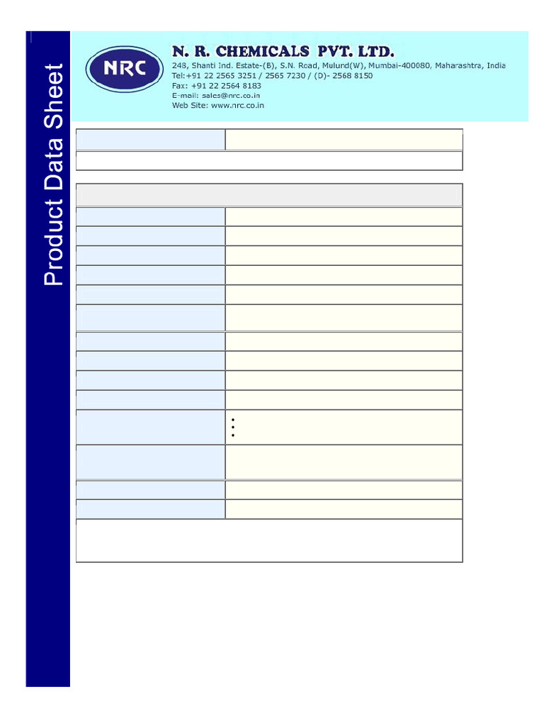 Visicryl 7650 Technical Data Sheet | PDF