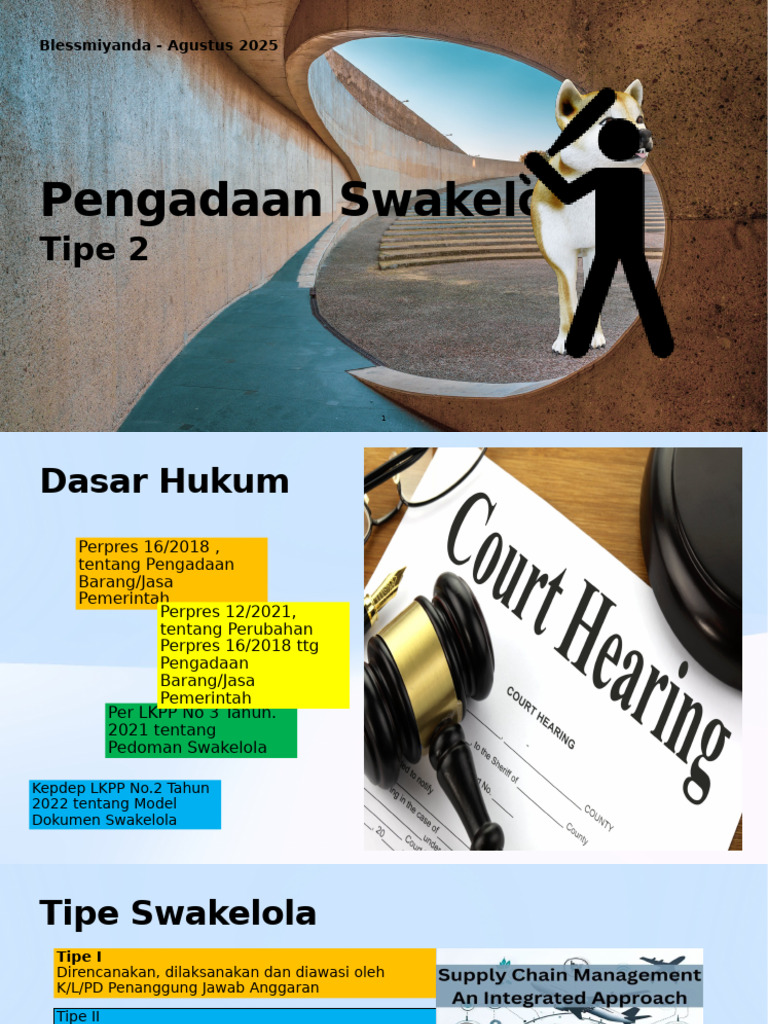 Panduan Swakelola Tipe II 2025 | PDF