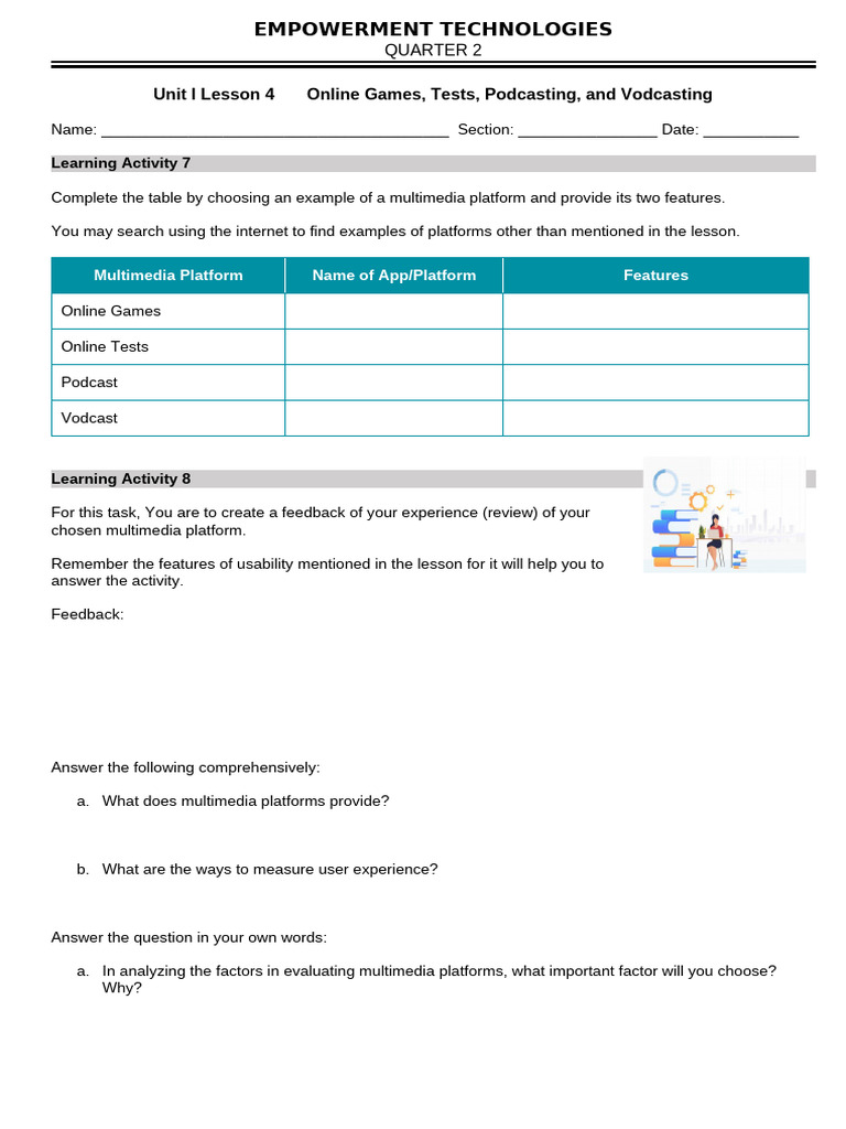 Learning Activity 7 8 | PDF