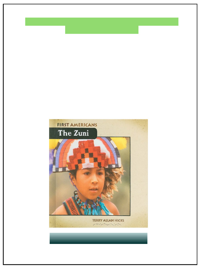 The Zuni First Americans 1st Edition Terry Allan Hicks Newest Edition ...