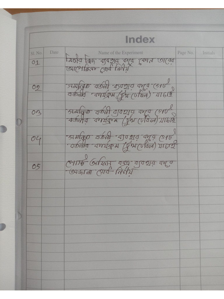 Physics 2nd Paper Practical 5 | PDF