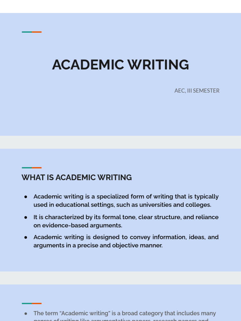 Academic Writing | PDF | Argument | Ambiguity