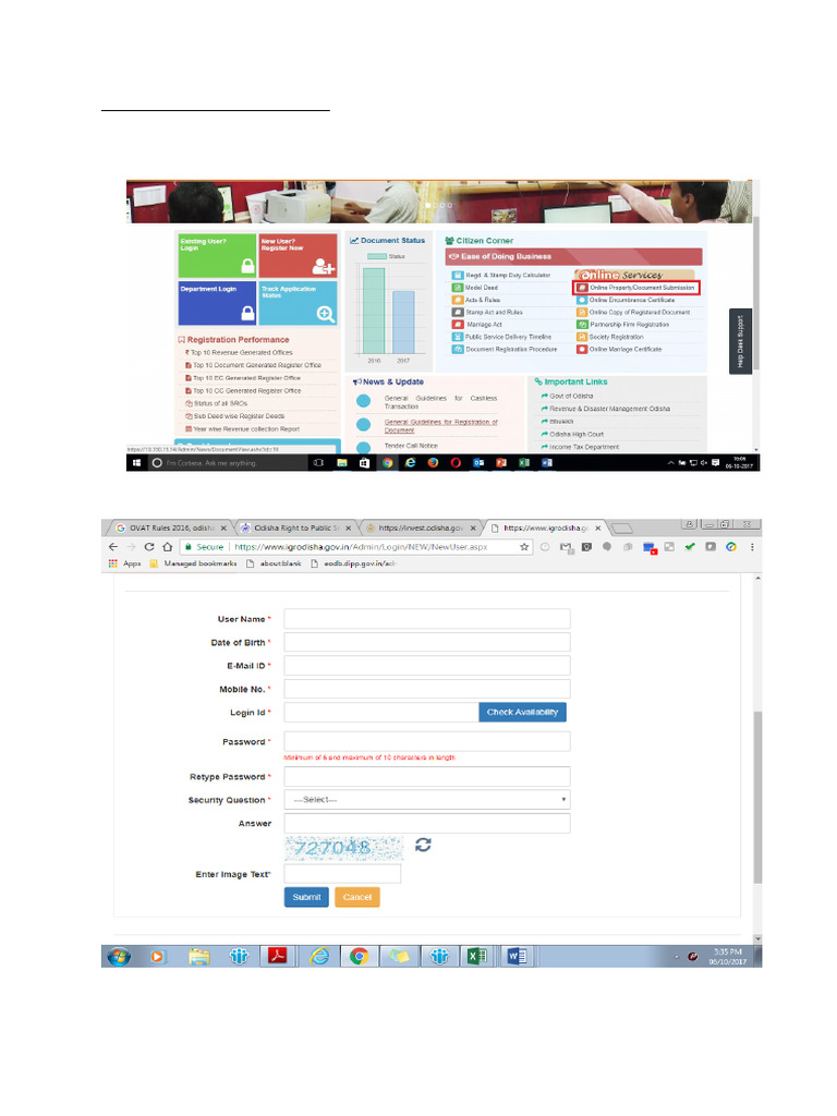 Online Property Document Submission Guide | PDF