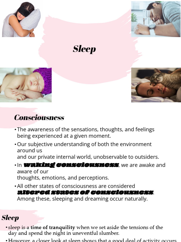 Sleep Lecture Unit4 | PDF | Sleep | Rapid Eye Movement Sleep