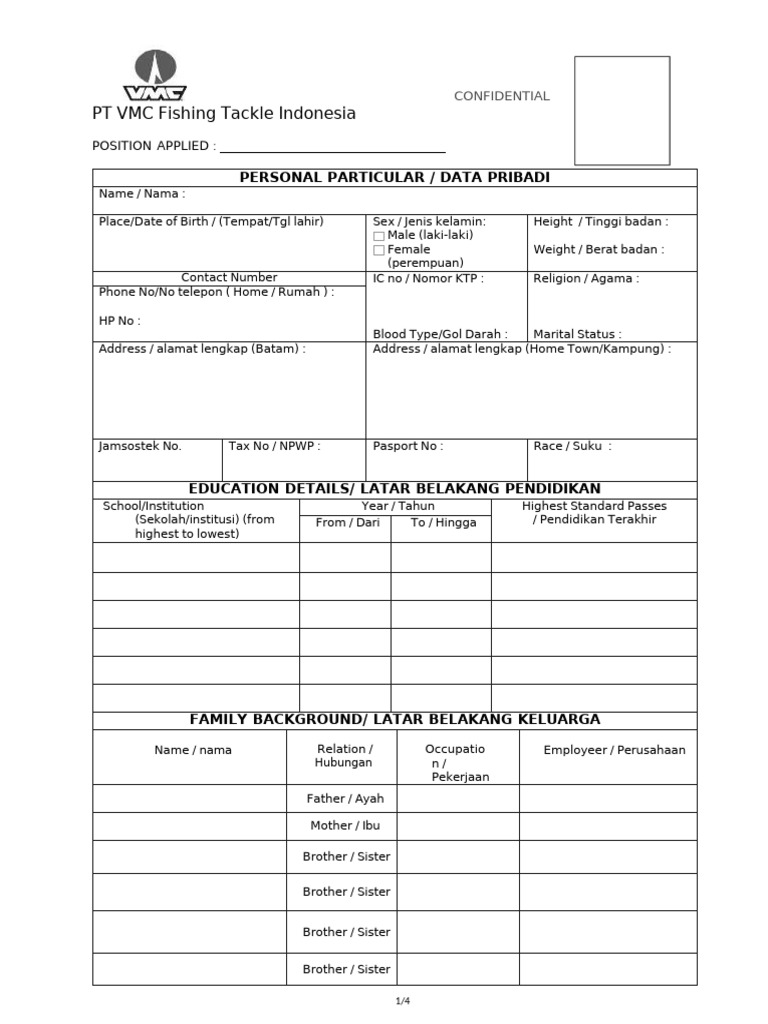 PersonalDataForm new3pg | PDF