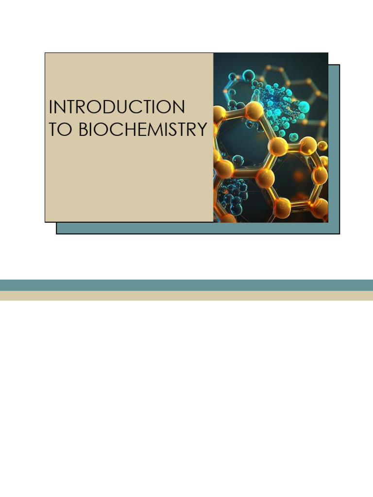 Introduction to Biochemistry Basics | PDF | Cell (Biology) | Cell Membrane